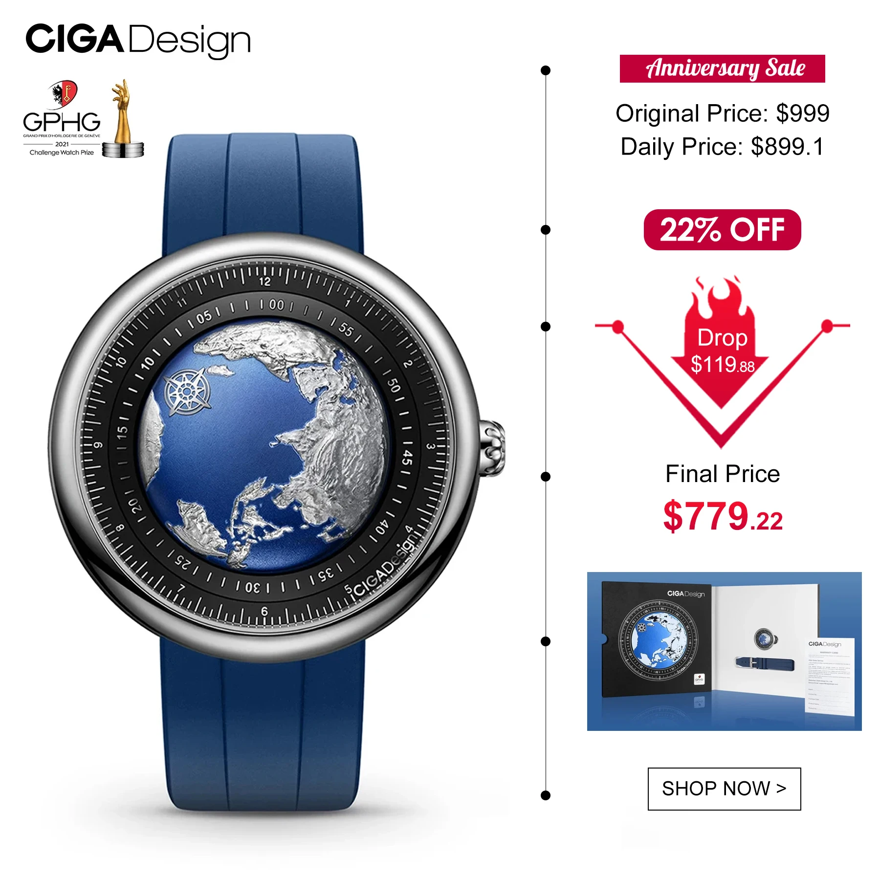 CIGA-Design-Blue-Planet-Watch-for-Men-Luxury-Mechanical-Automatic ...