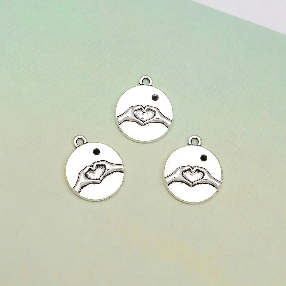 10pcs-Lot-18x16mm-Vintage-Hand-Heart-Charms-Korean-Love-Gestures ...