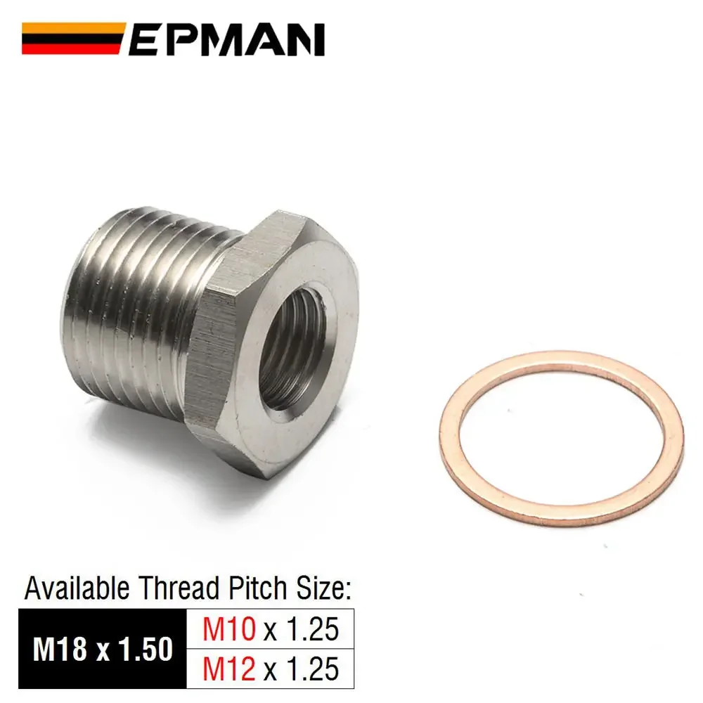 EPMAN-Exhaust-O2-Oxygen-Sensor-Spacer-Reducer-Adapter-M18-x-1-5mm-to ...