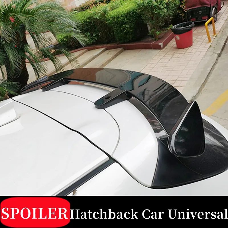 Universal-Black-Carbon-Spoiler-Wings-para-carro-SUV-Hatchback-Exterior ...