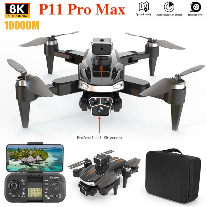 P11 Pro Max Drone 5G GPS Professional 8K HD Aerial Photography Dual ...