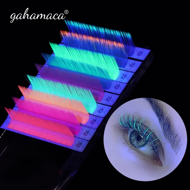 Glow In The Dark Pink Eyelashes