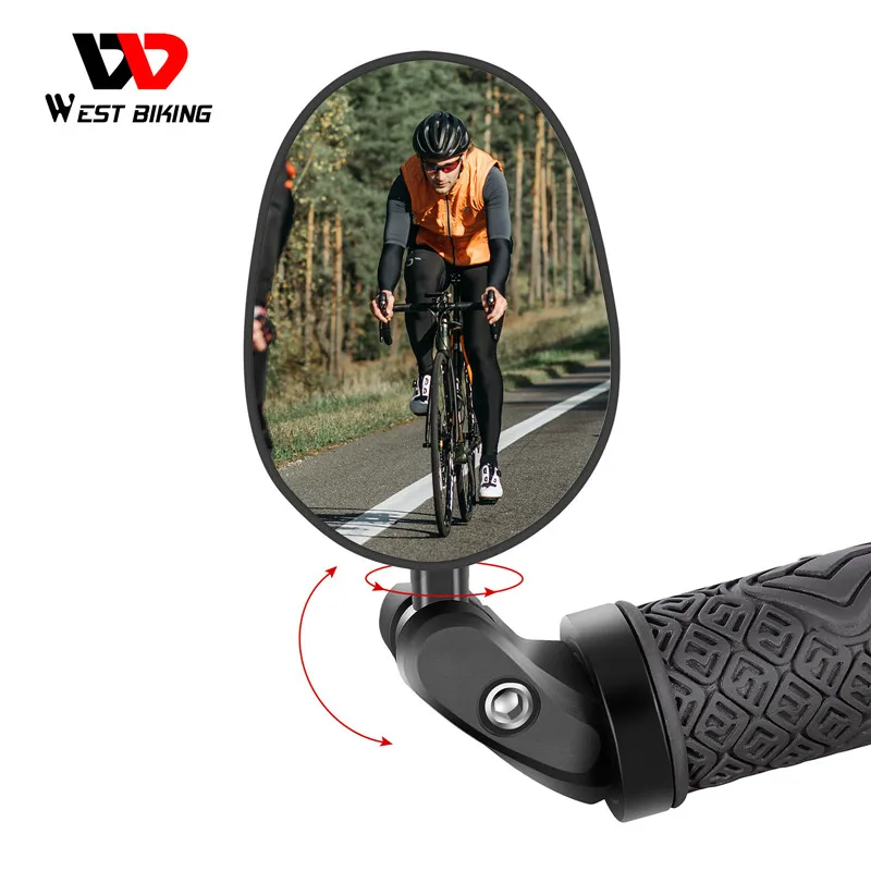 WEST-BIKING-Universal-Bicycle-Rearview-Mirror-Adjustable-Rotate-Wide ...