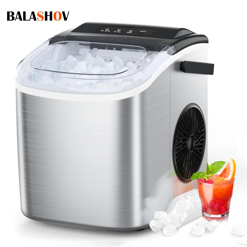 Ice-maker-Electric-bullet-cylindrical-Ice-Cube-Maker-via-Ice-Scoop ...