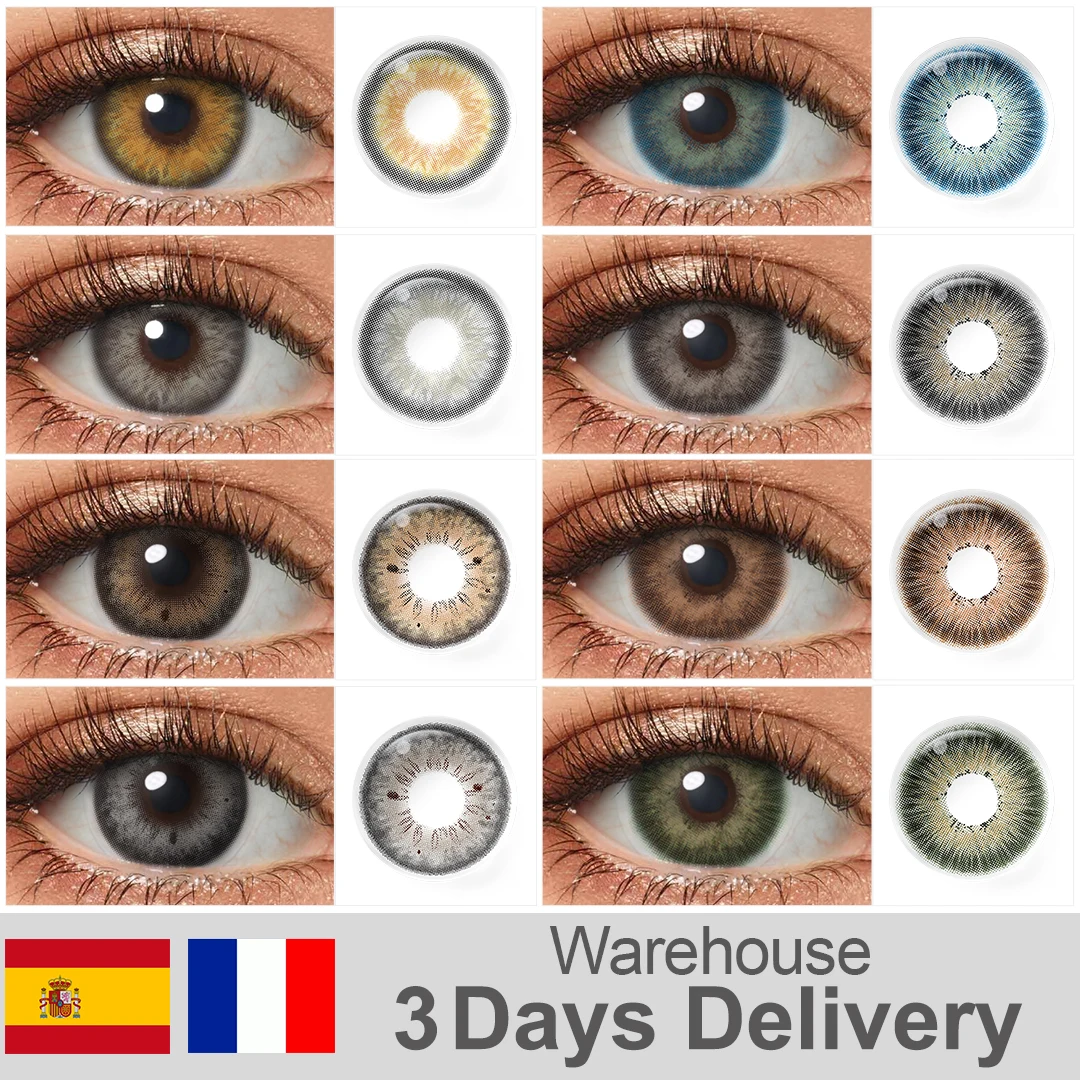 Magister Colored Contact Lenses Natural Look Brown Eye Lenses Fast ...