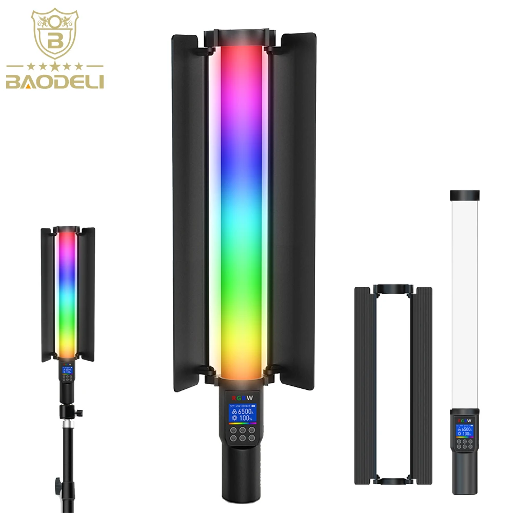 RGB-Photography-Lighting-Video-Light-Stick-Wand-With-Tripod-Stand-Party-Colorful-LED-Lamp-Fill ...
