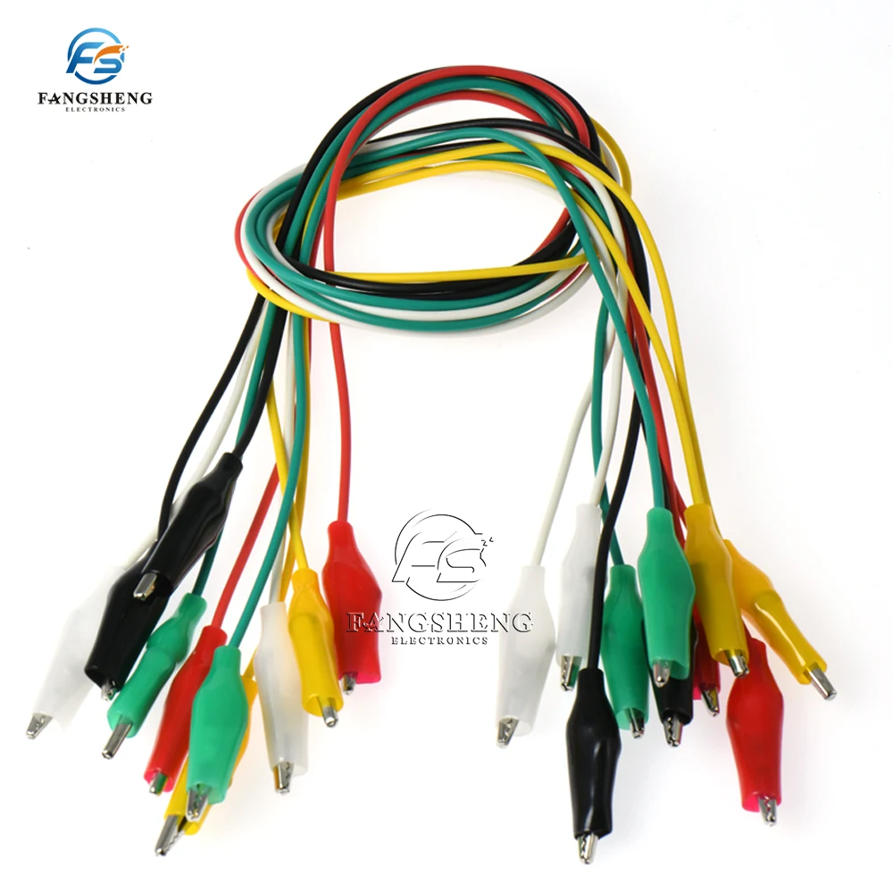 10Pcs Alligator Clips Electrical DIY Test Leads Alligator Double-ended ...