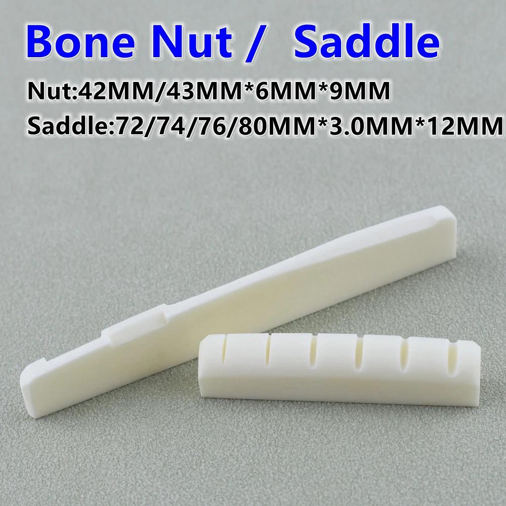 1pc-6-String-Guitar-Bone-Nut-and-Bridge-Saddle-Made-of-Real-Bone-for ...