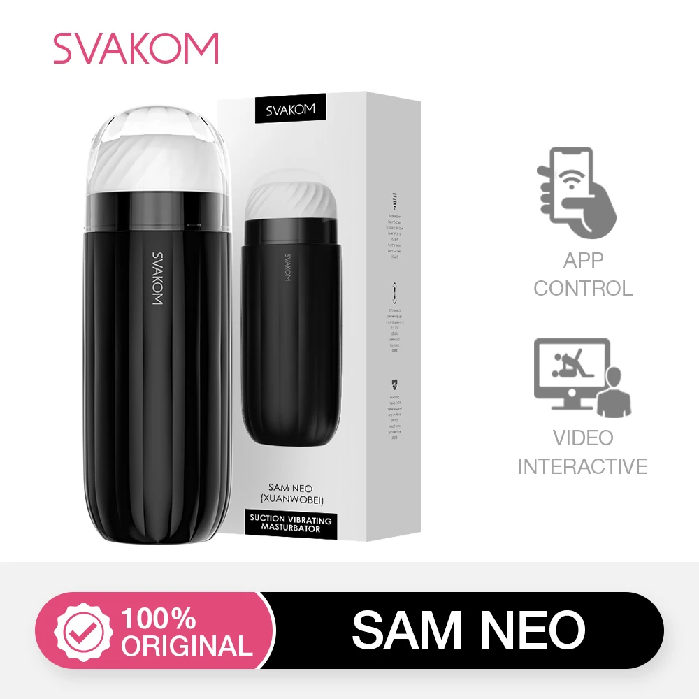 SVAKOM Sam Neo vakum emme erkek APP tor APP uzaktan otomatik titreşimli seks oyuncakları ile ...