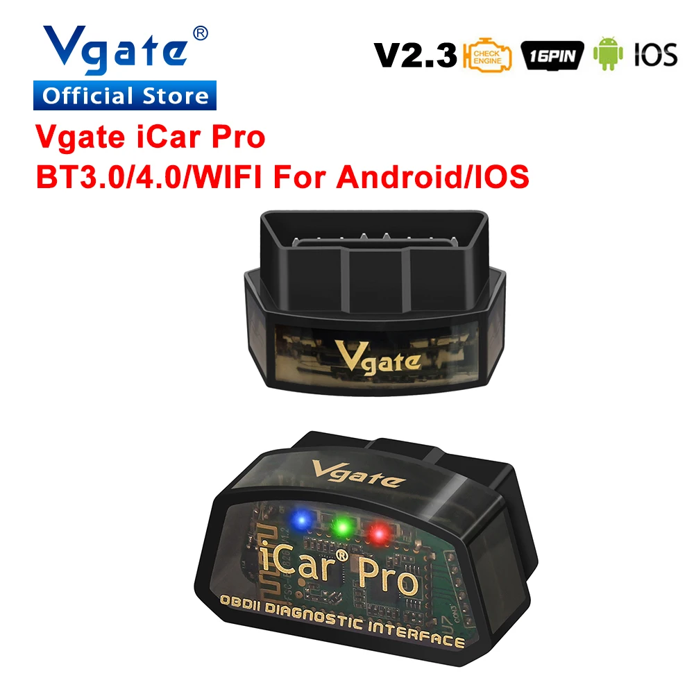 Bluetooth Car Diagnostic Tool Vgate ICar Pro 2S Bluetooth OBD2 Scanner ...
