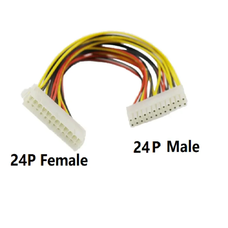 ATX 24 pin male to 24 pin female power supply cable 24PIN extension ...
