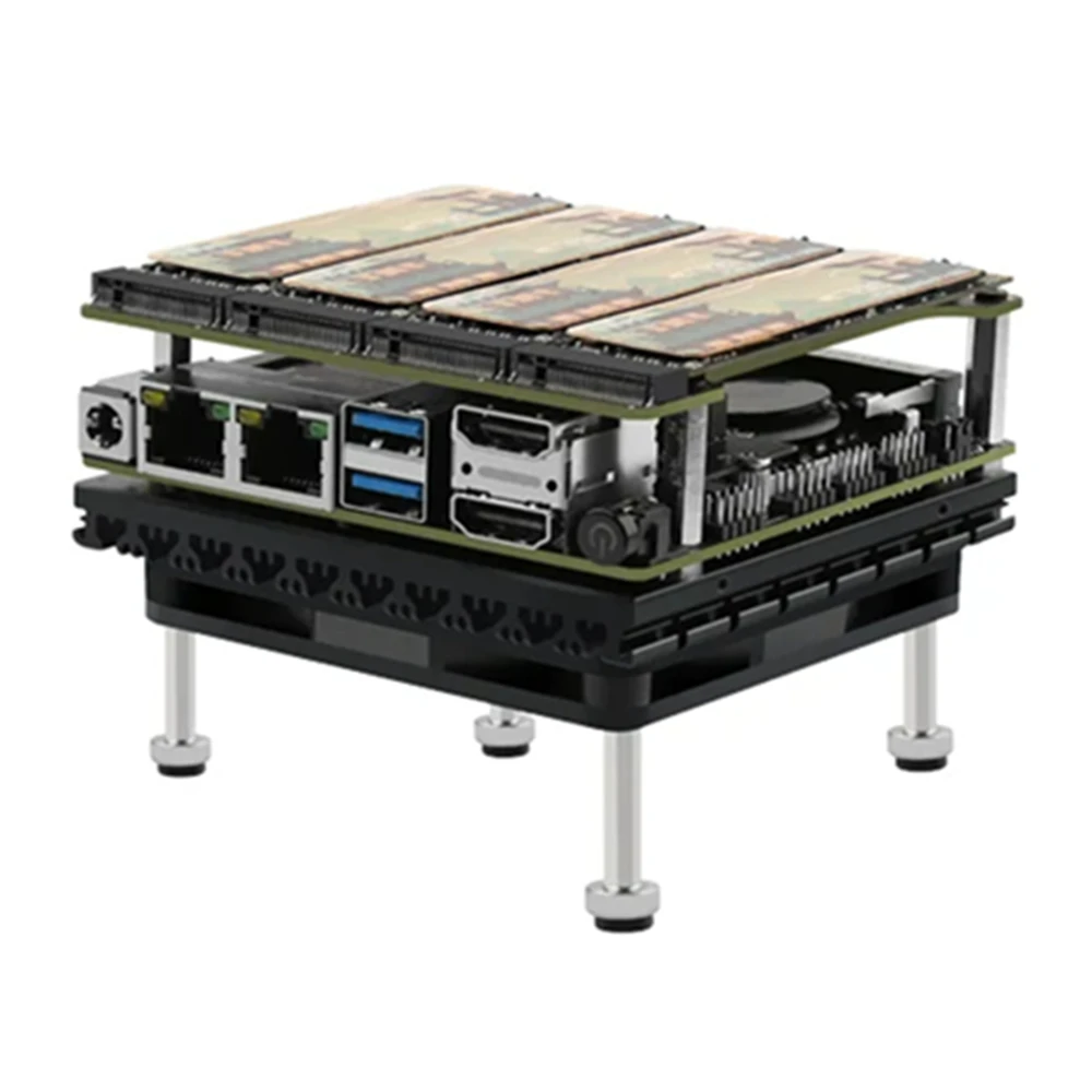 X86-P5-DIY-NAS-Motherboad-4-M-2-NVME-Kit-Board-Firewall-Router-Intel-i3 ...