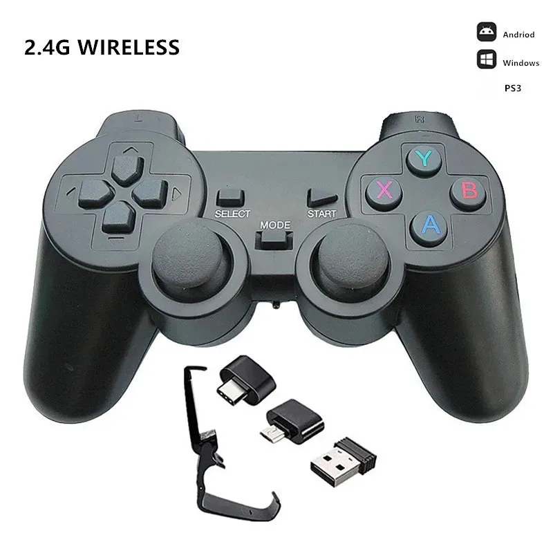 2-4G-Wireless-Game-Controller-Joystick-With-Micro-USB-OTG-Adapter-For ...
