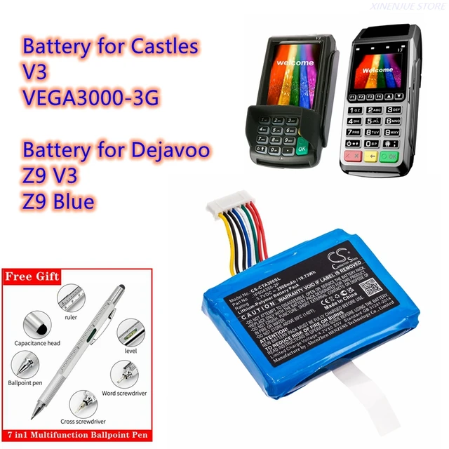 Payment Terminal Battery Ip604355-2p For Castles , 46% OFF