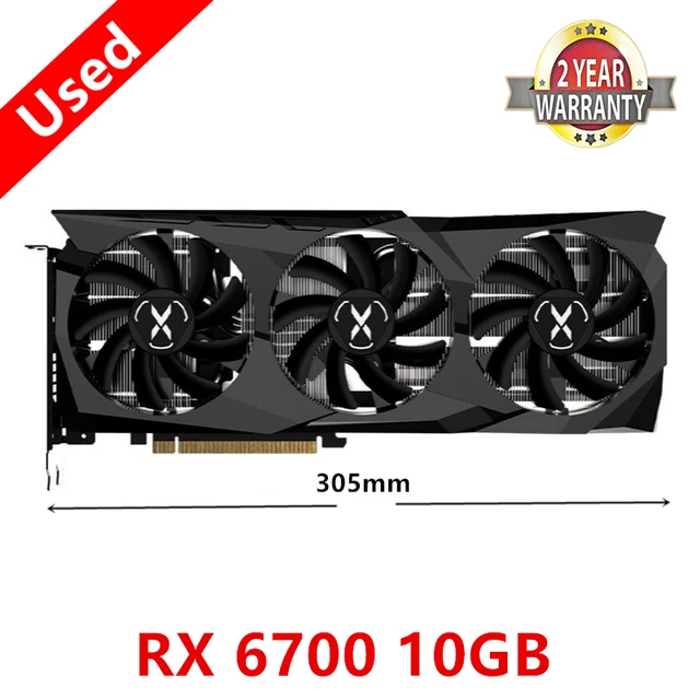 XFX RX 6700 XT RX6700 6700XT 12GB Graphics Card GPU AMD Radeon RX6700XT ...