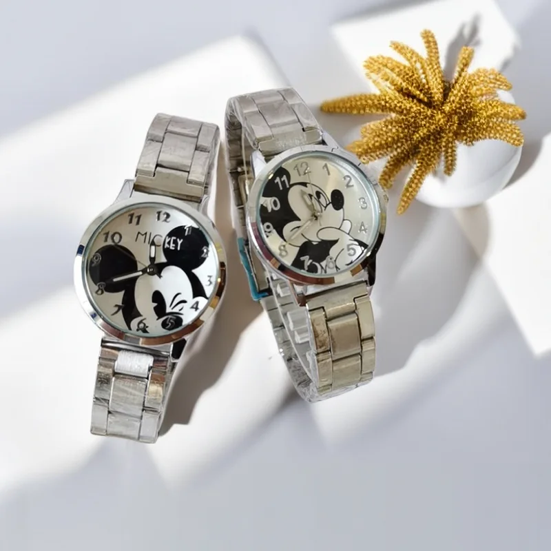 Disney Mickey Mouse Women Watches Girls Cartoon Minnie Stainless Steel ...