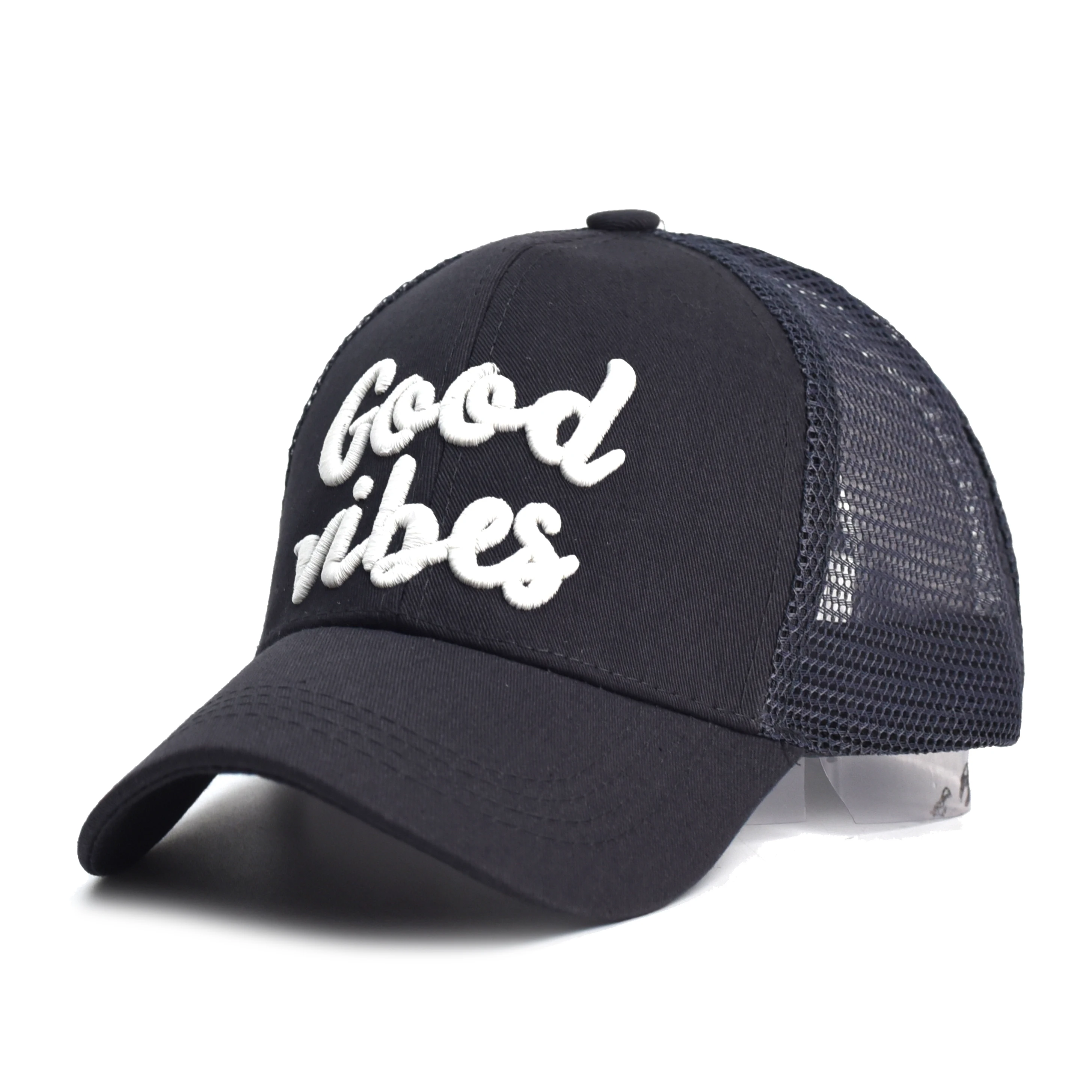 Vintage-Ponytail-Baseball-Cap-Women-Adjustable-Snapback-Hat-Mesh ...