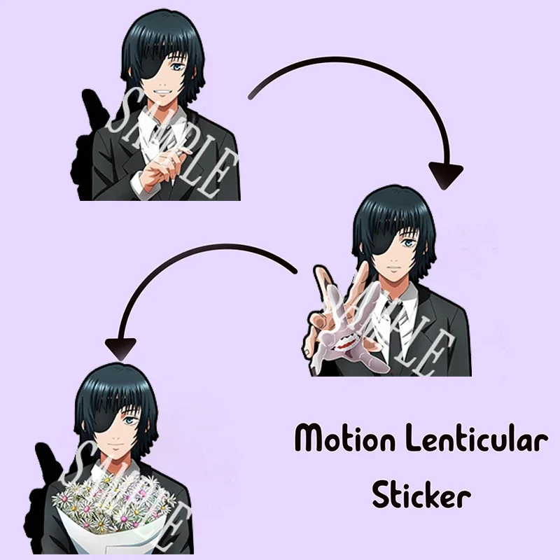 Chainsaw Man Himeno Motion Car Sticker Anime Stickers Waterproof Decal ...