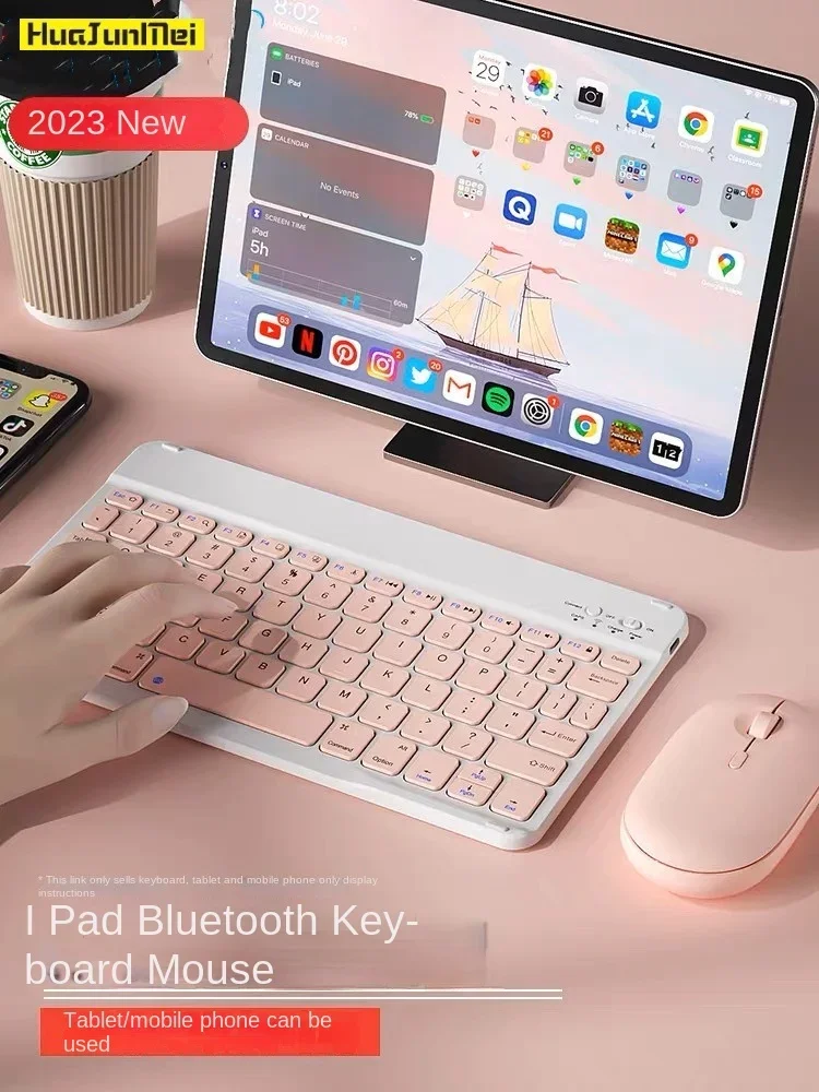 Wireless-Keyboard-and-Mouse-for-Mobile-Tablet-Notebook-This-IPad-Air-4 ...
