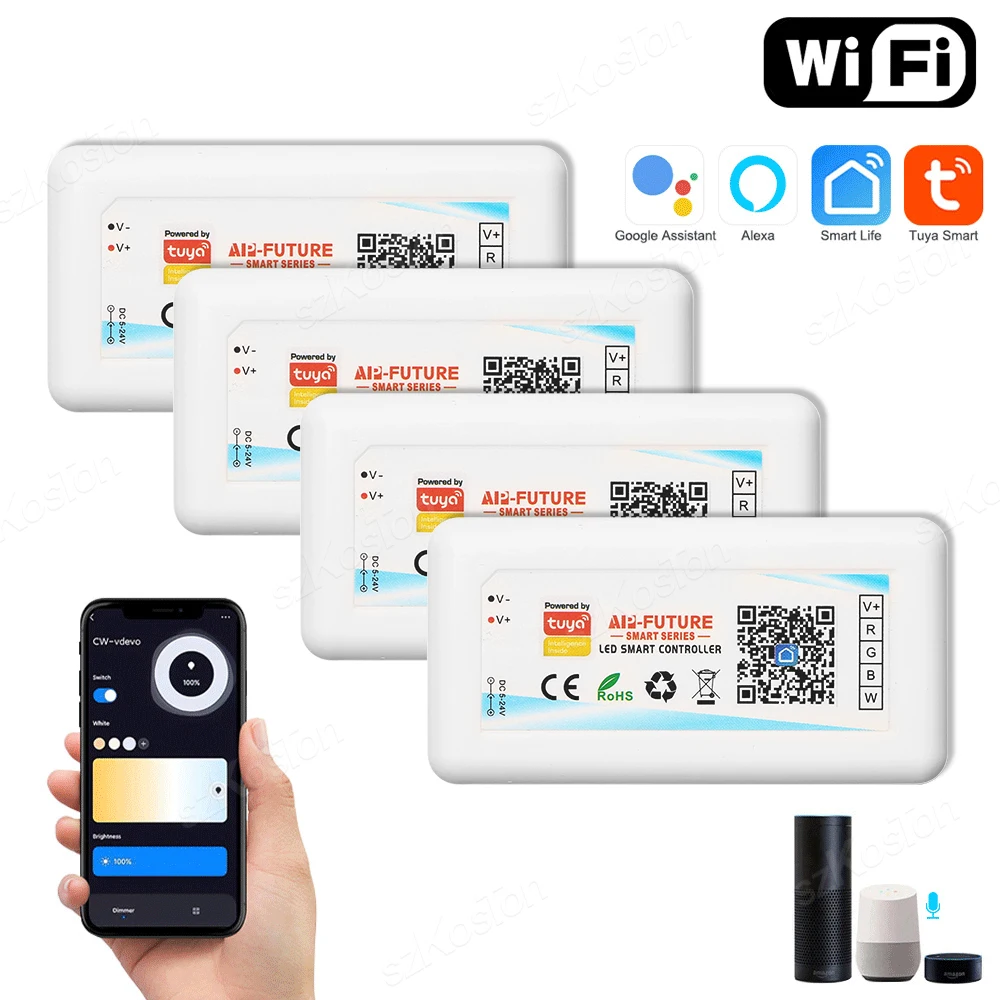 Tuya-WiFi-Smart-LED-Controller-DC5V-24V-RGB-RGBW-RGBCCT-Single-Color ...