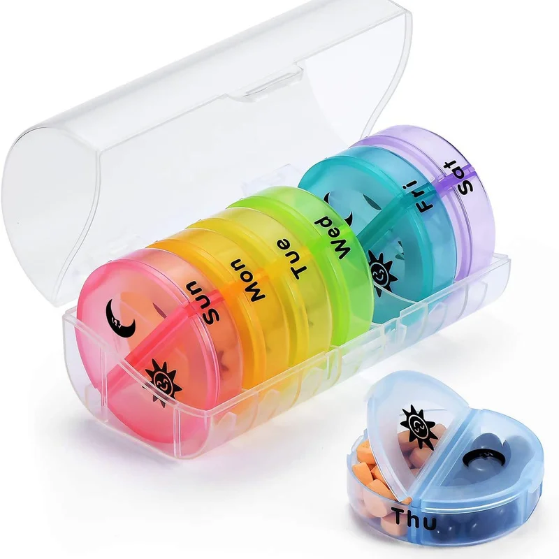 7-Days-Daily-Pill-Box-Medicine-Holder-Drug-Case-Travel-Weekly-Pill ...