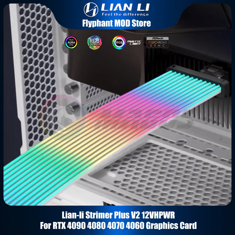 Lian-Li-12VHPWR-Strimer-Plus-V2-12-4Pin-16Pin-PCI-e-Cable-Extender ...