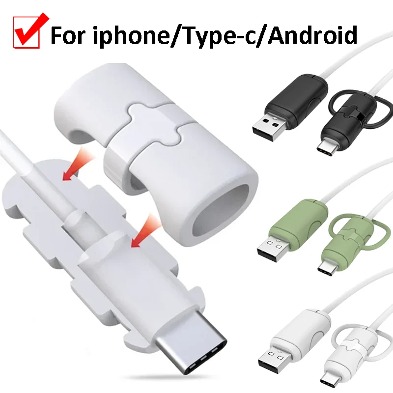 New-Anti-Break-Protective-Case-Cable-Protector-Saver-Silicone-Cable ...