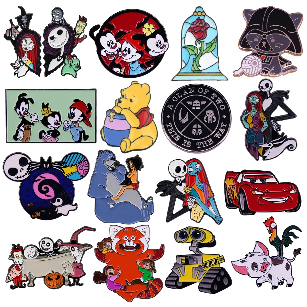 The-Nightmare-Before-Christmas-Women-Brooches-on-Clothes-Enamel-Pin ...