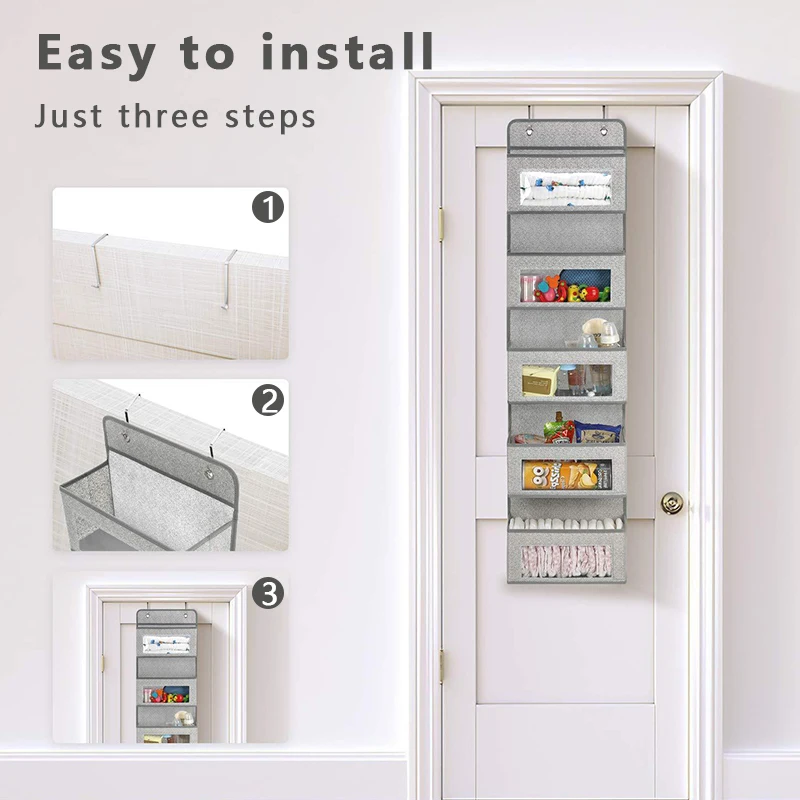 Accroche-sac,Sac de rangement suspendu en tissu Non tissé, sac de ...