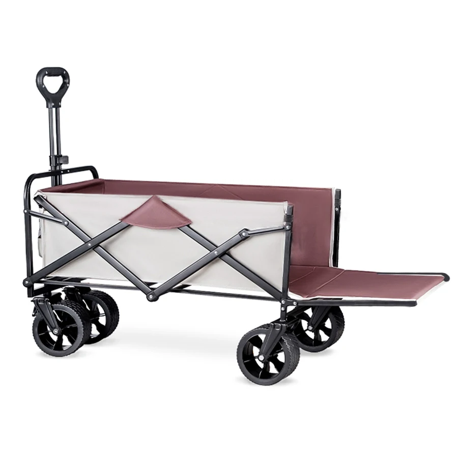 Extra-Long-Extender-Outdoor-Utility-Folding-Cart-Large-Capacity-Wagon-Cart-Camping-Picnic ...