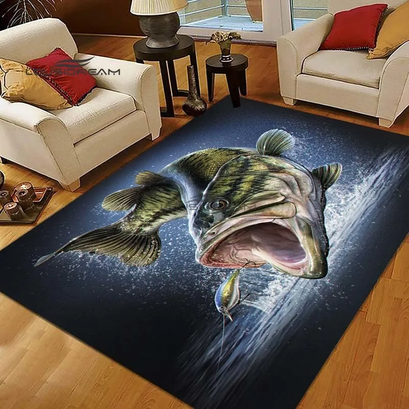 Freeship-Pelagic-Fishing-Rug-and-Carpet-3D-Printing-Decorate-Floor-Mat ...