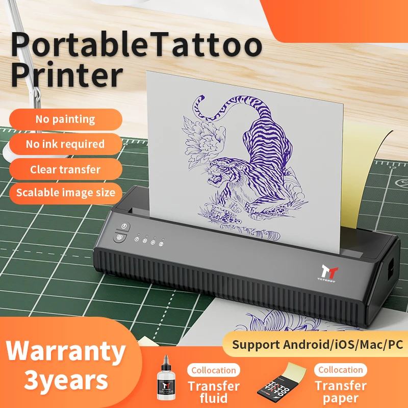 MHT-P8008WS-Professional-Portable-Temporary-Tattoo-Machine-Transfer ...