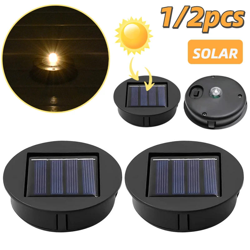 LED Solar Lights Replacement Tops Solar Panel Outdoor Hanging Lanterns ...