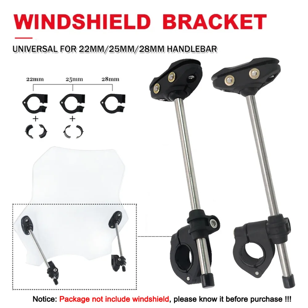 Motorcycle-Universal-Fairing-Windscreen-Windshield-Mount-Kit-Bracket ...
