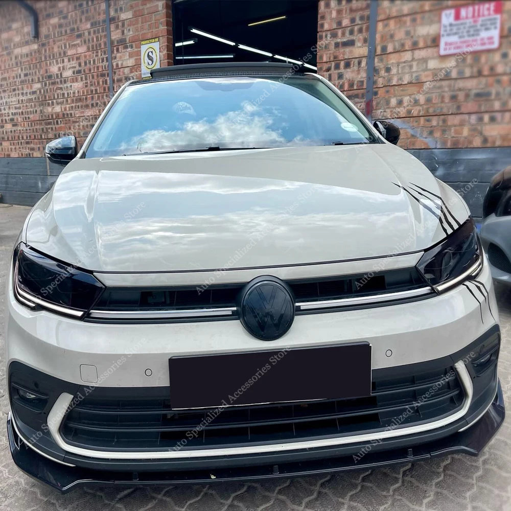 For-Volkswagen-Polo-MK6-AW-3Pcs-Front-Bumper-Lip-Spoiler-Splitter ...