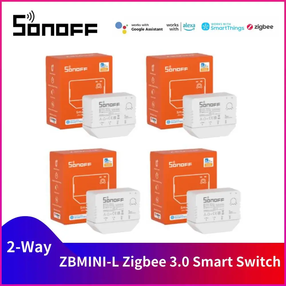 Sonoff Zbmini-l Zigbee 3.0 Smart Mini 2-way Switch–no Neutral Wire ...