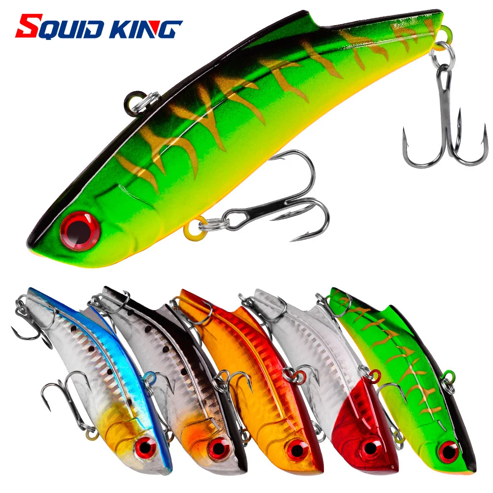 Vib-Sinking-Ice-Bass-Crankbait-Fishing-Lures-Ratlin-Wobblers-Vibration-Artificial-Bait-For ...