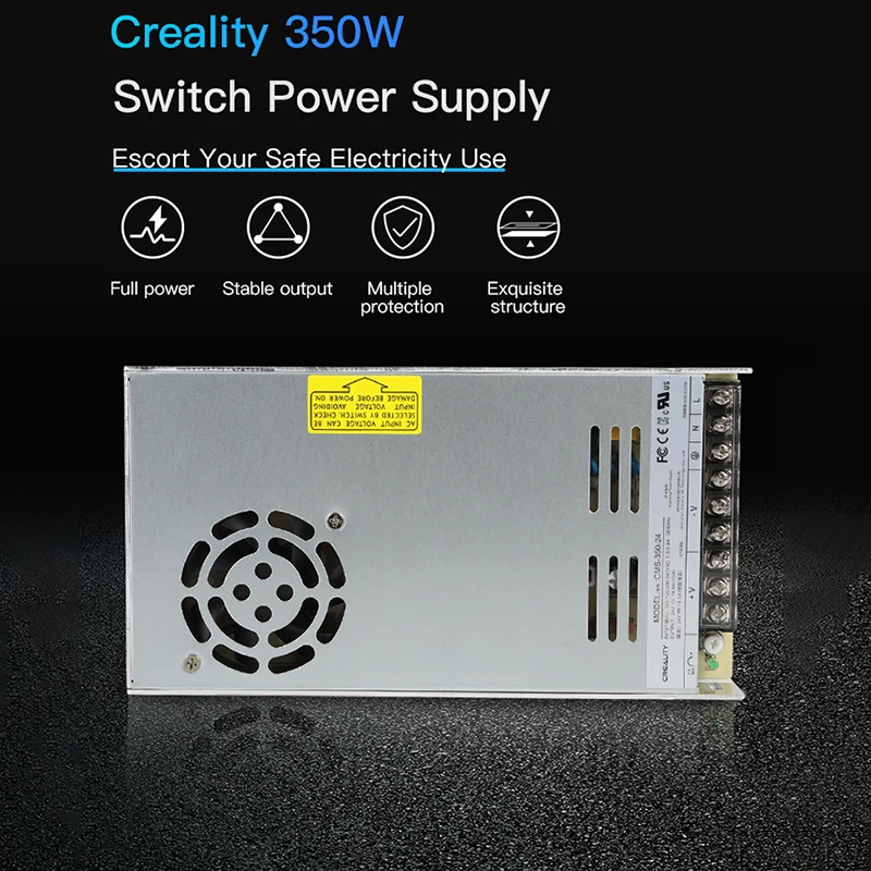 Creality 350W Power Supply 24V 14.6A 115/230V For Ender-3 V2/Ender-3 S1 ...