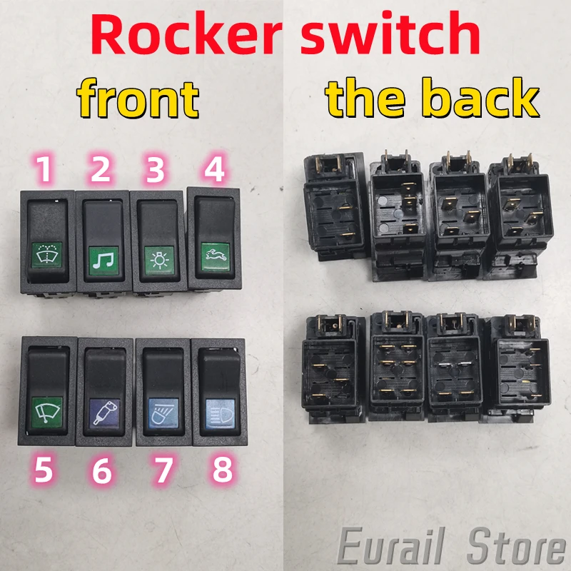 Excavator-rocker-switch-suitable-for-Doosan-Daewoo-DH80-150-200-215-225 ...