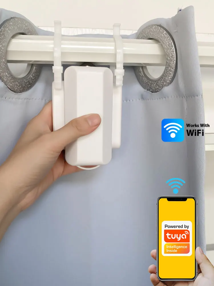 Tuya Eletronic Curtain Robot Smart Electric Motor Auto Detect Day Night ...