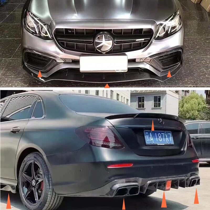 For Mercedes Benz E Class W213 260 300 63 E63S 2016-2020 Real Carbon ...