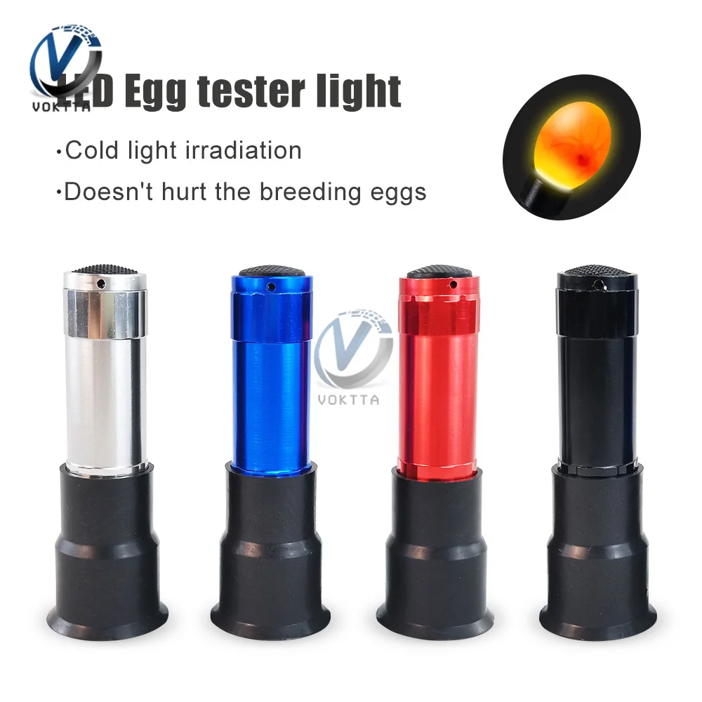 Livestock Incubator Light Inspection Cold Light Flashlight 9 LED Egg ...