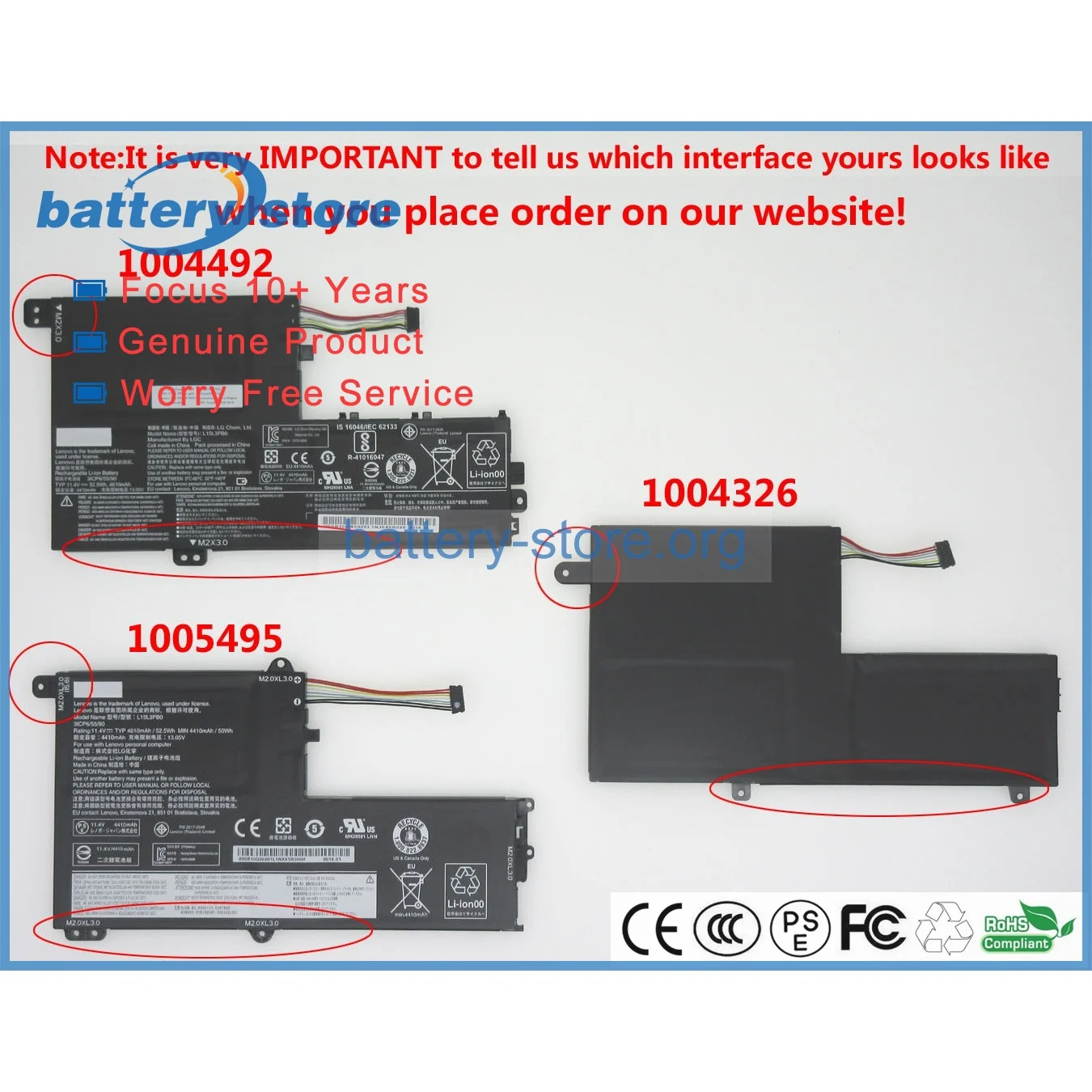 Genuine-laptop-batteries-for-5B10K84494-5B10K85055-5B10Q39201 ...