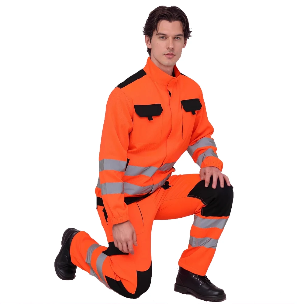 Men's Work Protective Clothing Suit Road Construction Workwear Jacket ...