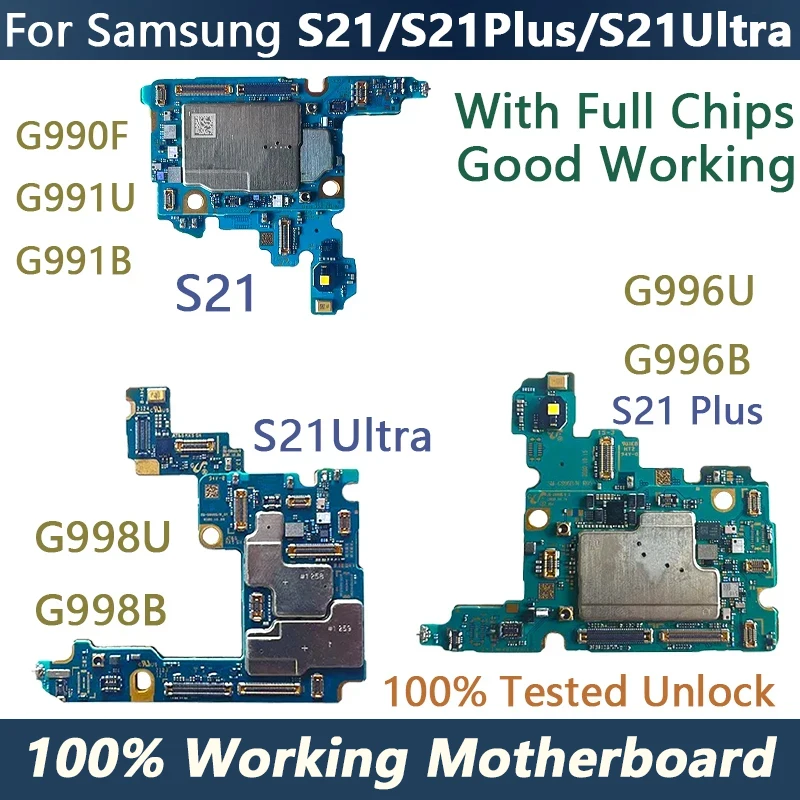 Working-Unlocked-Motherboard-for-Samsung-Galaxy-S21-G991U-G991B-G990F ...