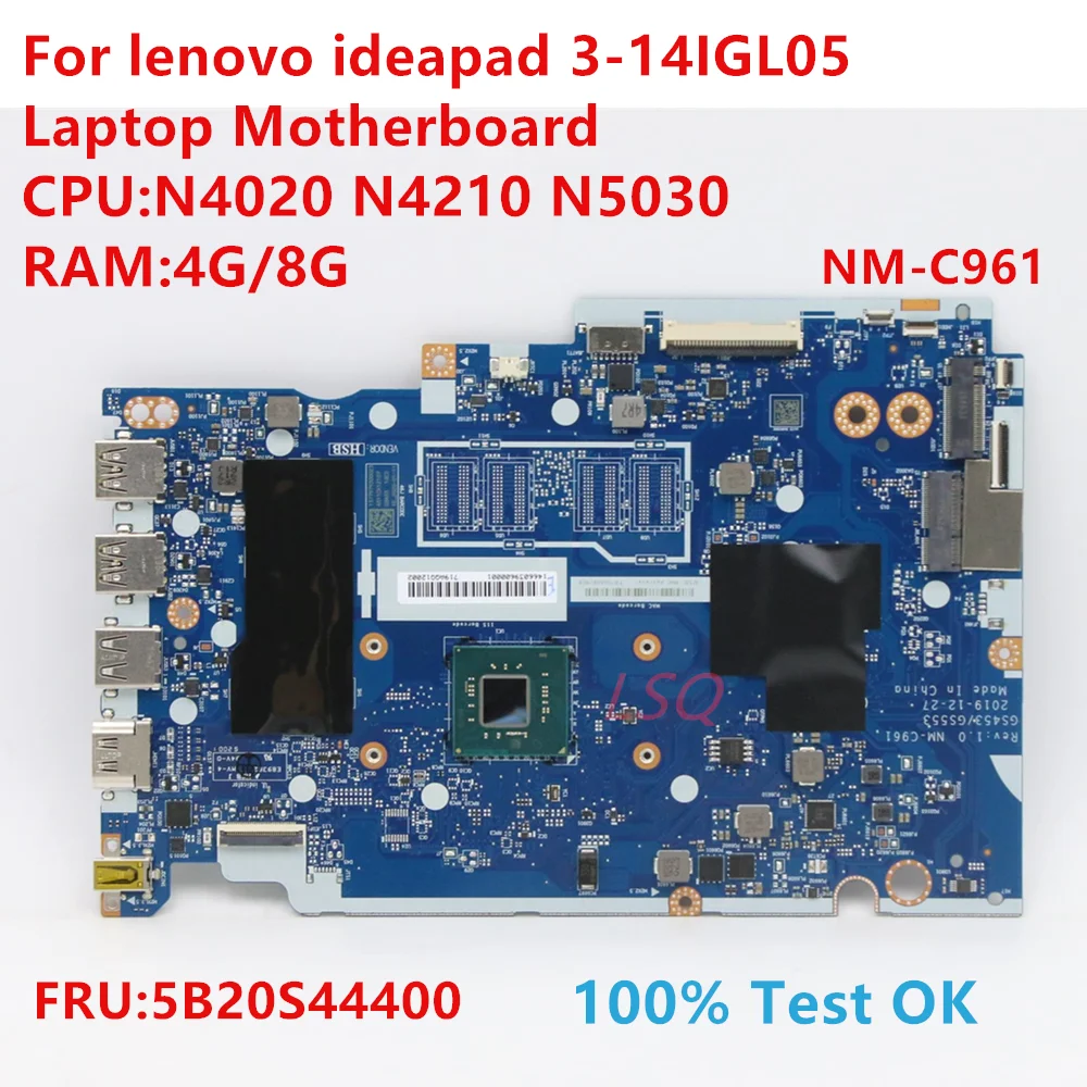 NM-C961-For-Lenovo-Ideapad-3-14IGL05-Laptop-Motherboard-With-CPU-N4020 ...