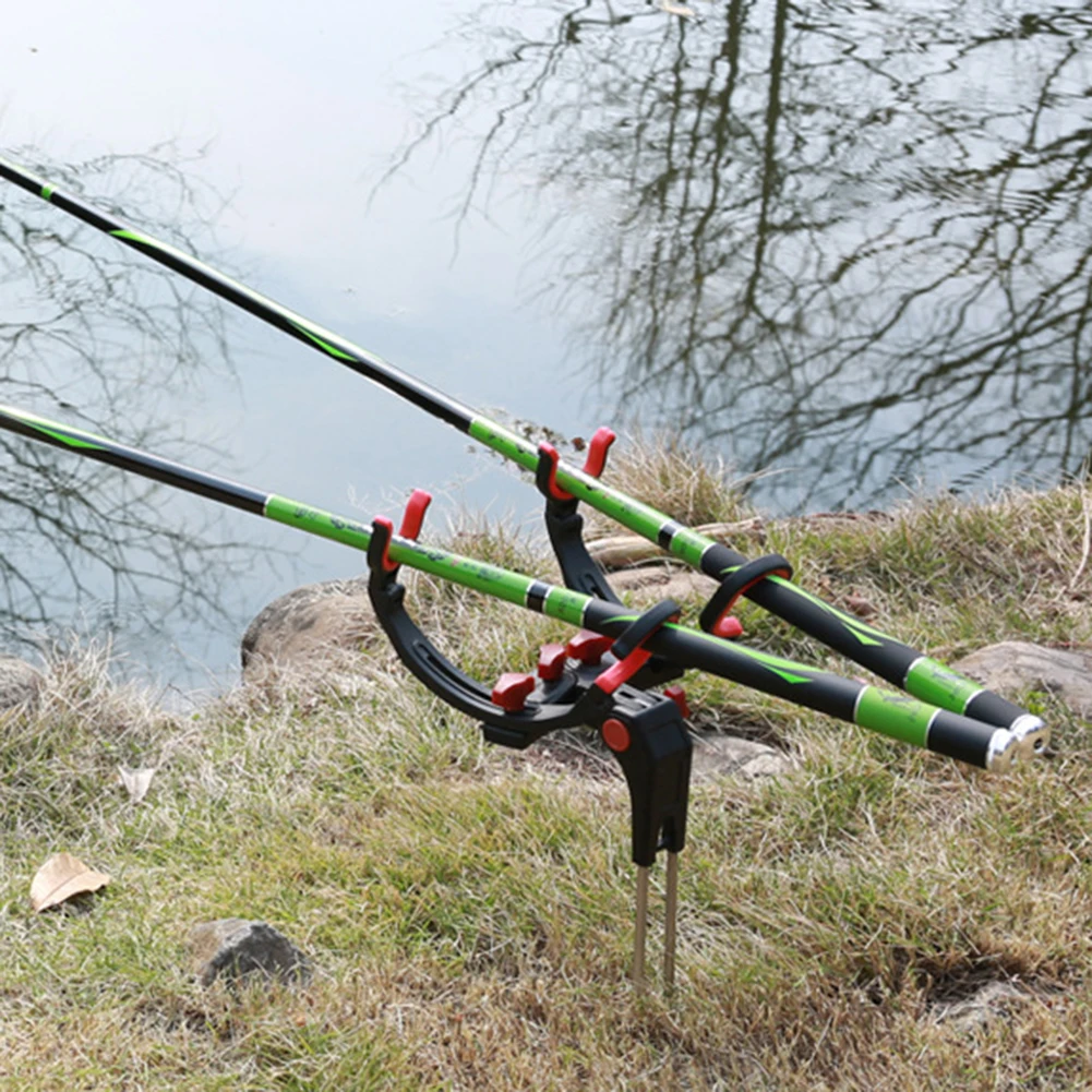 360-Adjustable-Fishing-Rod-Holder-Universal-Foldable-Single-Double ...