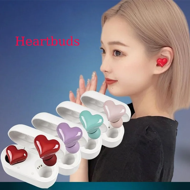 New-Heartbuds-TWS-Gaming-Headset-Heart-shaped-Headsets-Girls-Wireless ...