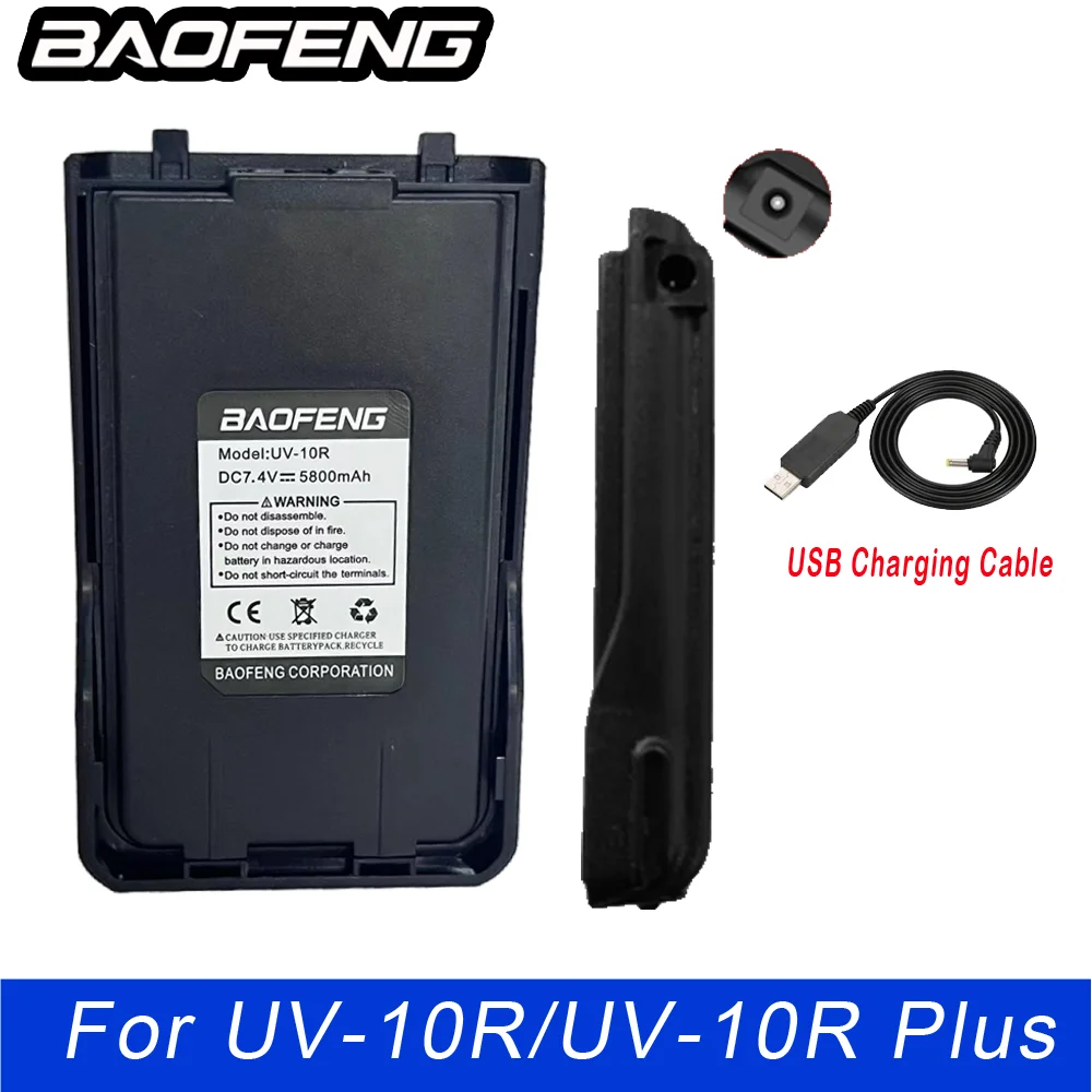 2023-Baofeng-UV-10R-Original-Battery-5800mAh-Li-Ion-Battery-for-UV10R ...