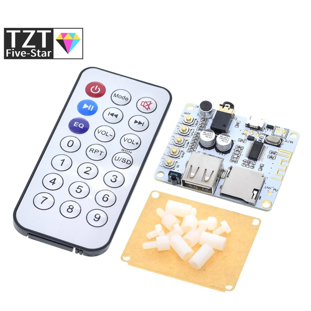 V5.0 V4.2 Bluetooth Audio Receiver Board With Usb Tf Card Slot Decoding ...